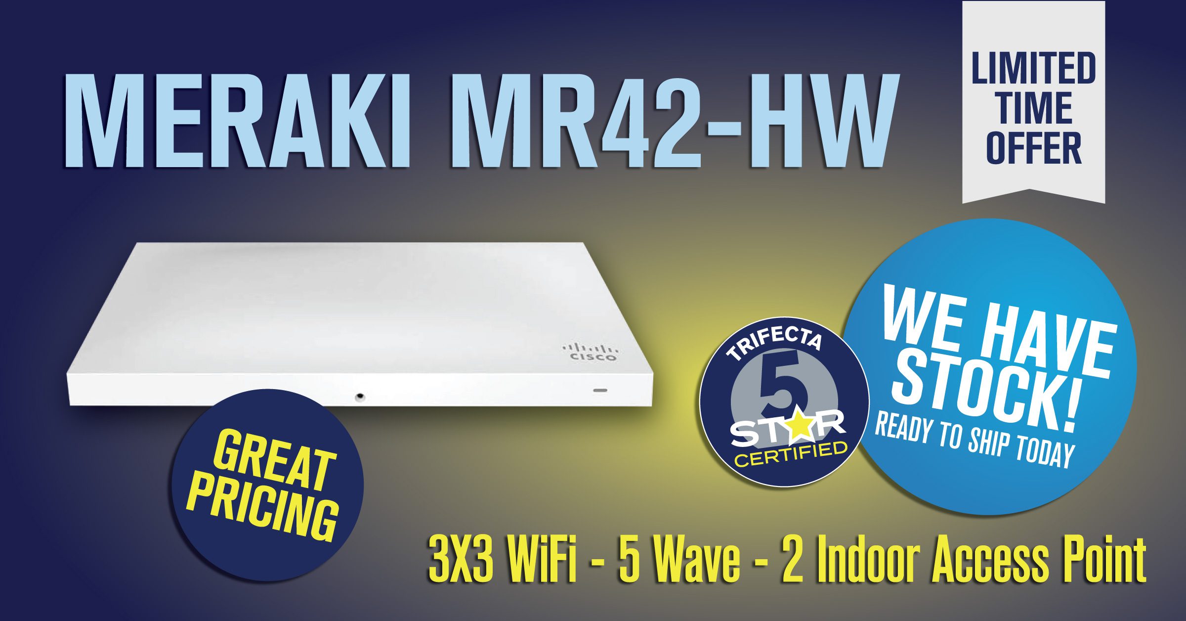 Meraki-MR42-HW | Trifecta Networks