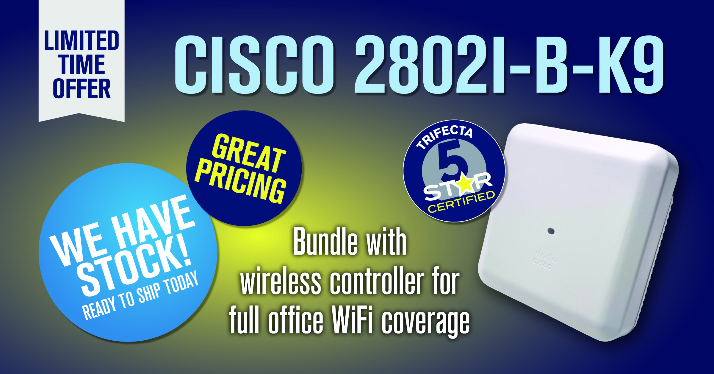 Cisco AIR-AP2802I-B-K9 | Trifecta Networks